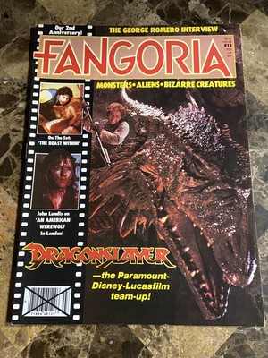 1981 FANGORIA MAGAZINE #13 DRAGONSLAYER RARE VINTAGE UNREAD 1ST PRT ...