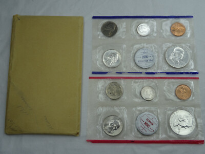1959 US Mint Set Uncirculated 10 Coins P & D Original Cello 90% Silver ...