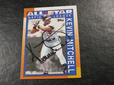 Kevin Mitchell Autographed Topps Baseball Card | eBay