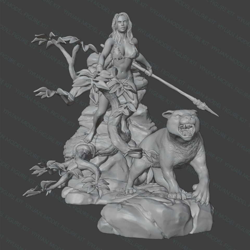 1/24 Scale Jungle Queen Uncolored Unassembled 3D Printed Resin Model ...