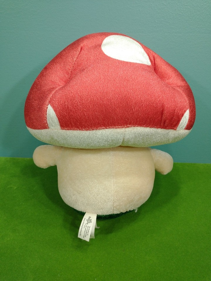 10” Toy Factory Red Mushroom Toadstool Super Mario Plush 2012 Stuffed ...