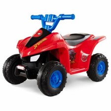 Kid Trax Spiderman Power ATV 12v Electric Ride on Red 12 Volt Spider ...