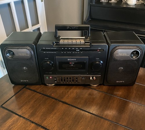 Vintage Sony CFS-1030 Radio Cassette-Corder Portable Boom Box - Clean ...