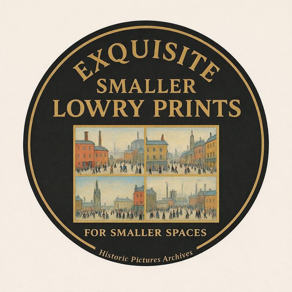 LOWRY PENCIL DRAWING BERWICK ON TWEED 1961 STRIKING ORGINAL PRINT RIGID ...