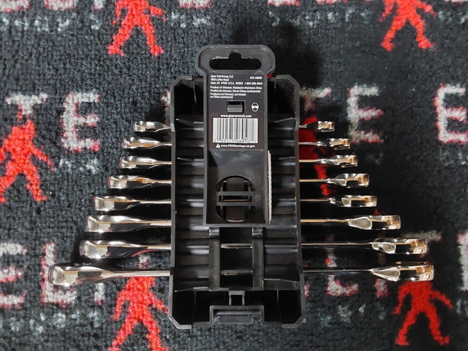 GearWrench 86695-06 SAE 90-tooth Combination Ratcheting Wrench Set With ...
