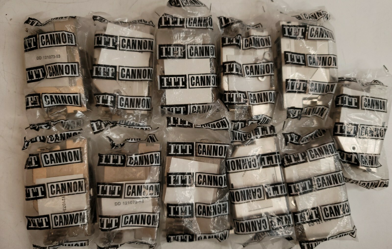 LOT OF 11 DD121073-53 ITT Cannon DSUB Position Connector Backshell NEW ...