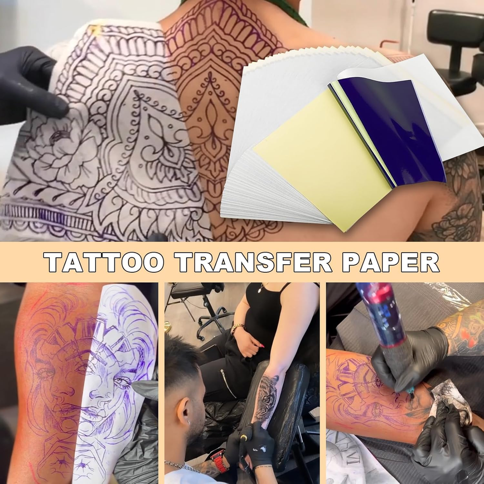 Kit Práctica Tatuaje 35 Pzs, Piel Falsa y Papel Transferencia | eBay