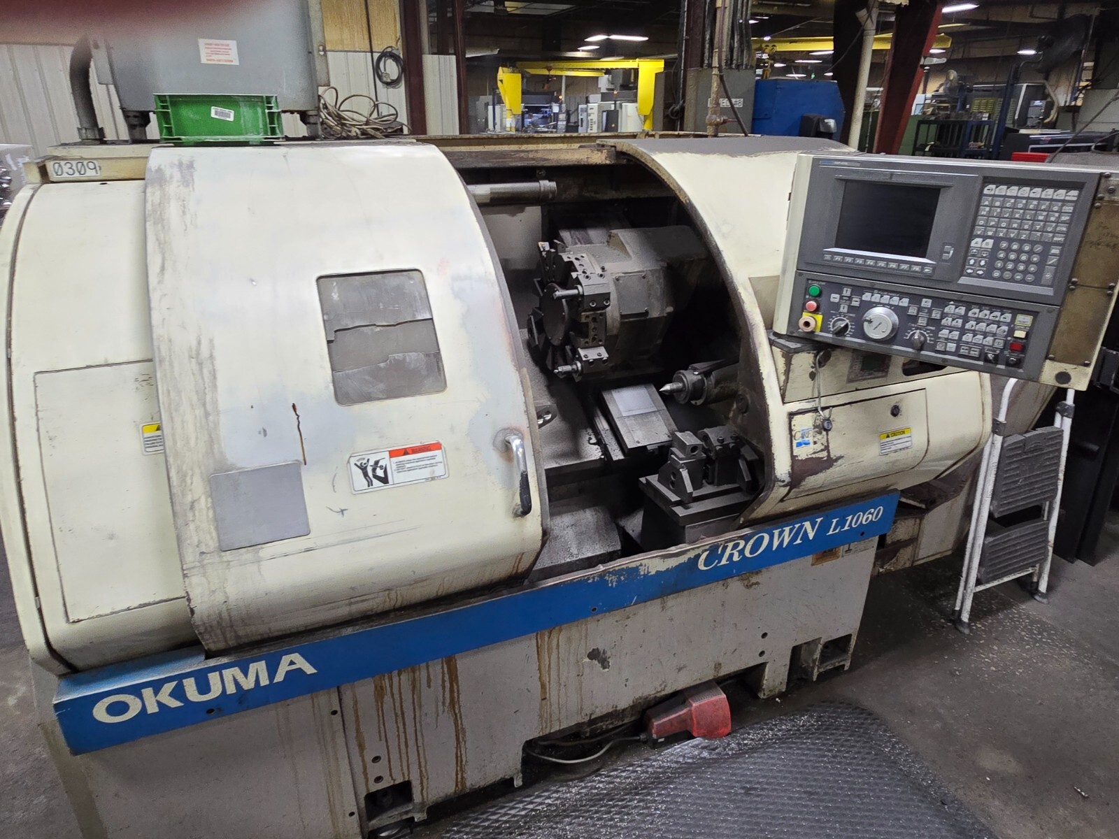 Okuma Crown CNC Lathe, Yr 2000, Model No L1060SB | eBay