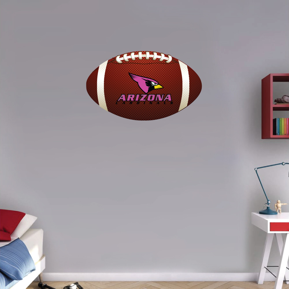 Arizona Cardinals Slogan NFL Logo Ball Art Wall Decor Sticker - 12'' or ...