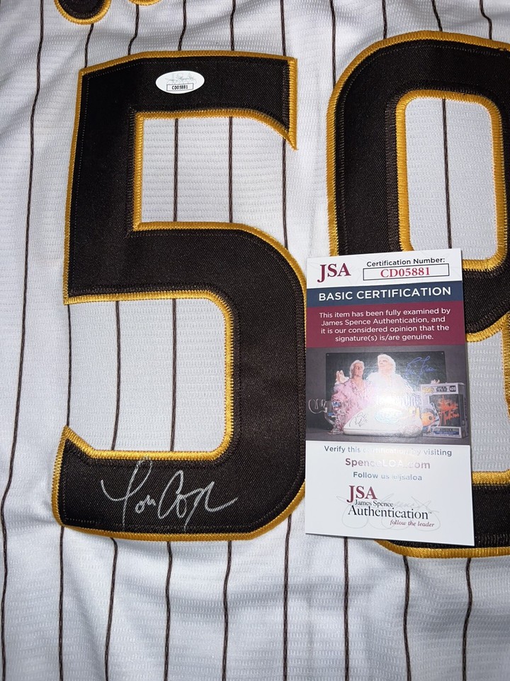 Tom Cosgrove Signed San Diego Padres Jersey Star Pitcher JSA Auth | eBay