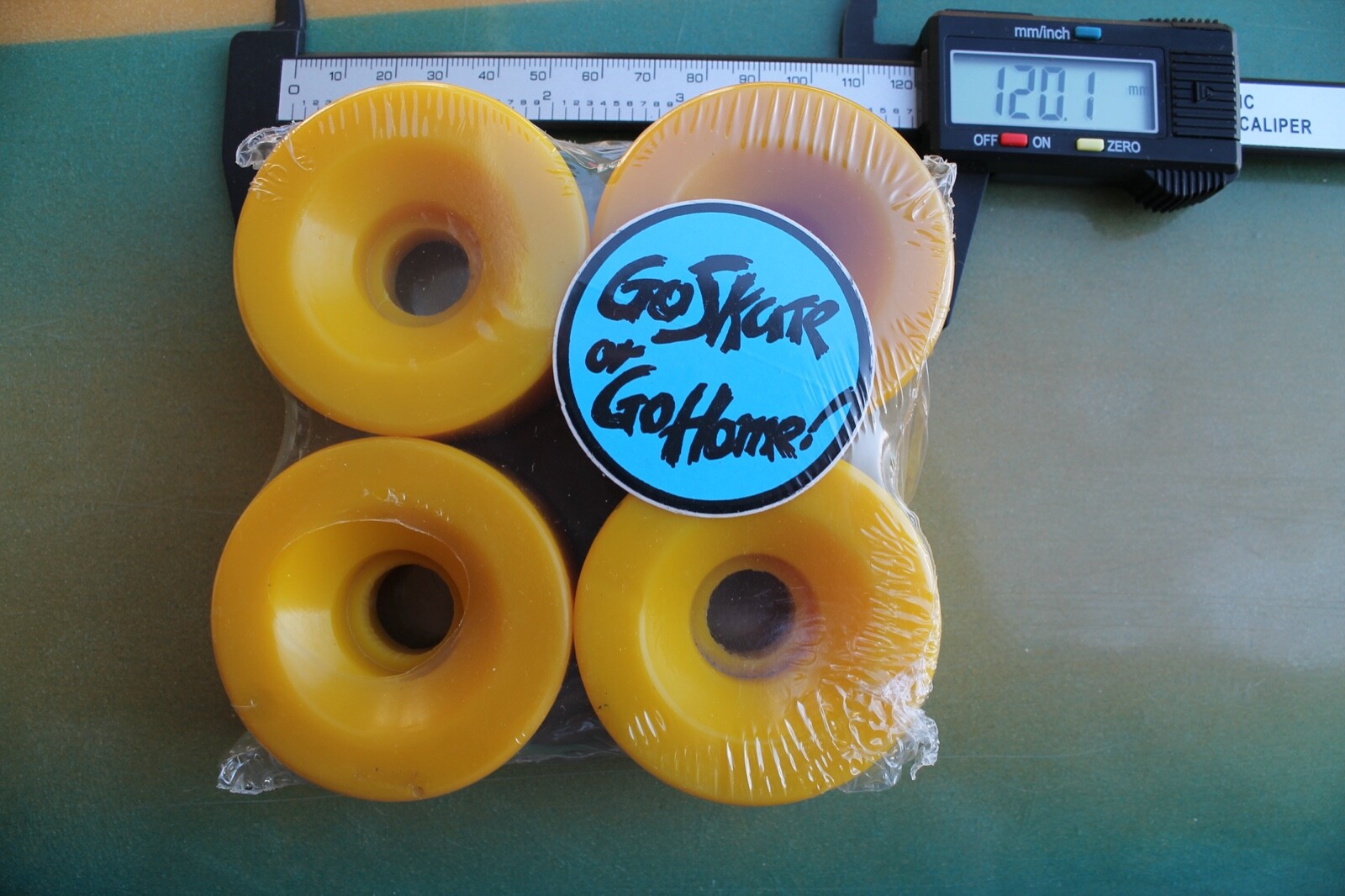 Yellow 60mm Original 70's Soft Kush Cruiser Vintage Skateboard WHEELS ...