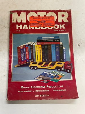 Motor Handbook Manual 1978, 55th Edition | eBay