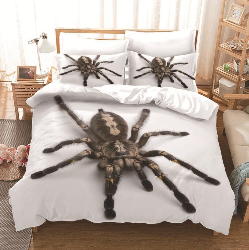 Soft Comforter Microfiber Doona Quilt Duvet 3D Trick Spider Bed Set ...