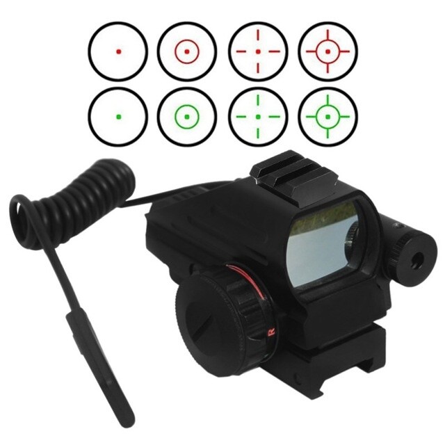 Tactical Holographic Red Green Reflex Sight Scope For Rifle Guns w/Red ...
