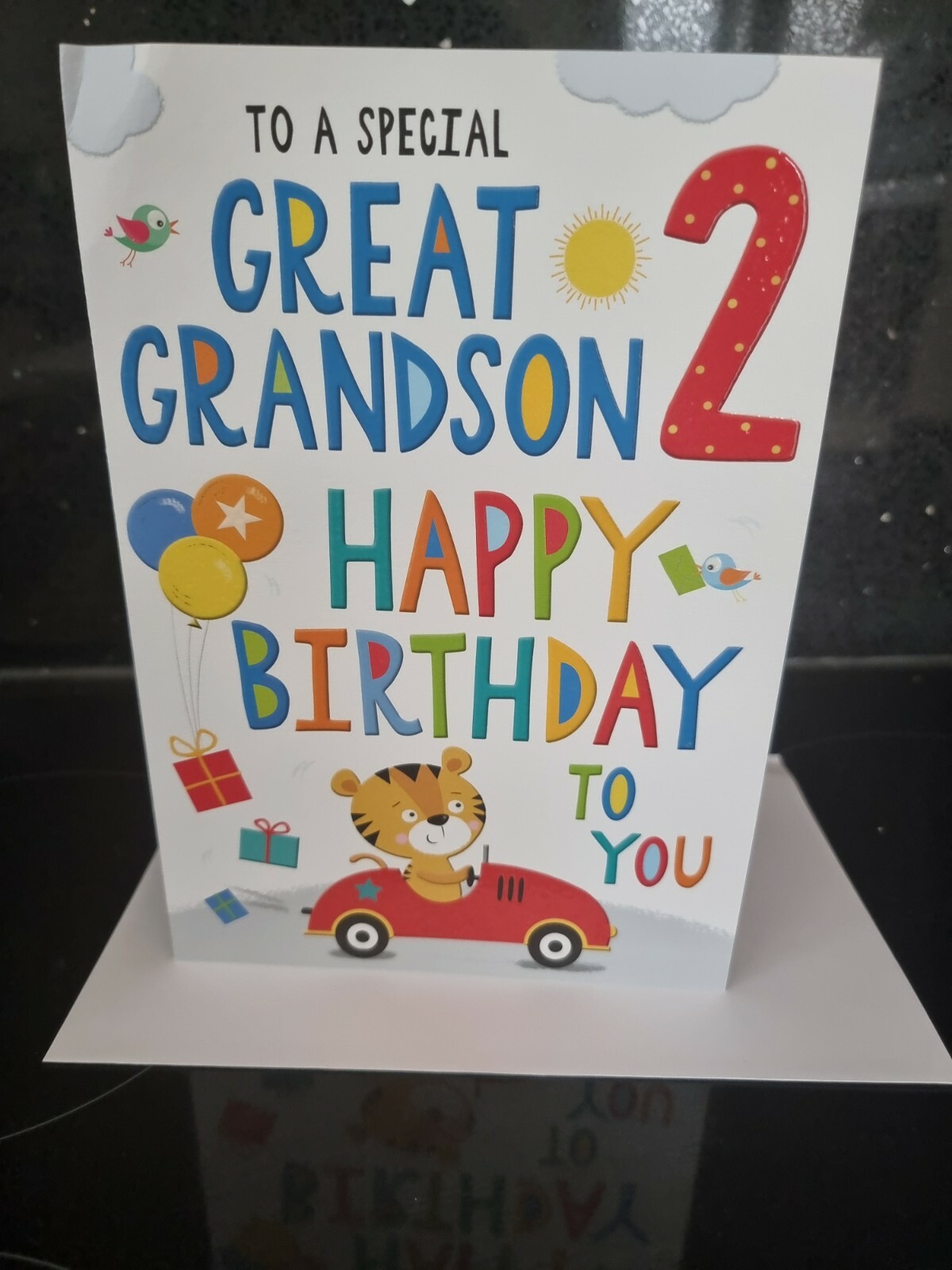 GREAT GRANDSON 2nd BIRTHDAY CARD NICE VERSE HIGH QUALITY 9"×6" AGE 2 | eBay