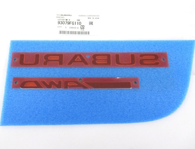 Subaru Impreza Symmetrical AWD Liftgate Emblem OEM 93079sg030 for sale ...