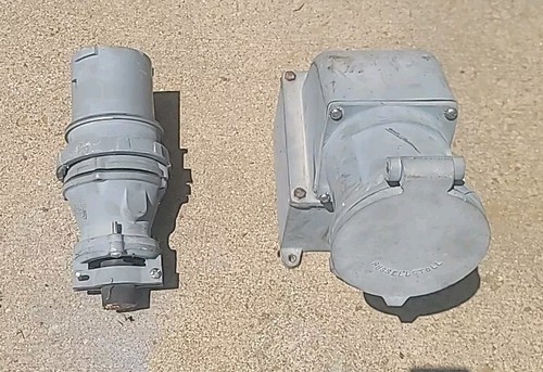 DF 2404FRABO Outdoor 480 Volt 200 Amp 5 Wire Receptacle With Plug | eBay