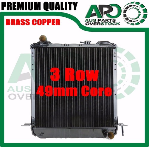 3 Row Copper Brass HD Radiator For ISUZU NKR NPR66 Diesel Manual 1995 ...
