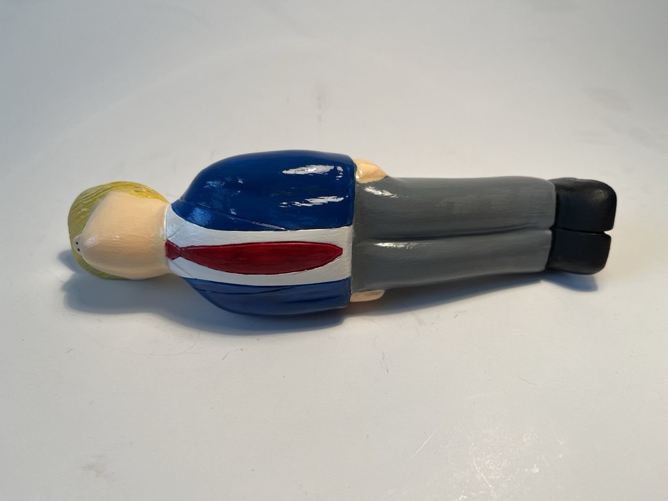 DONALD J. TRUMP Ice Fish Spearing Decoy Folk Art Carved by Richard ...