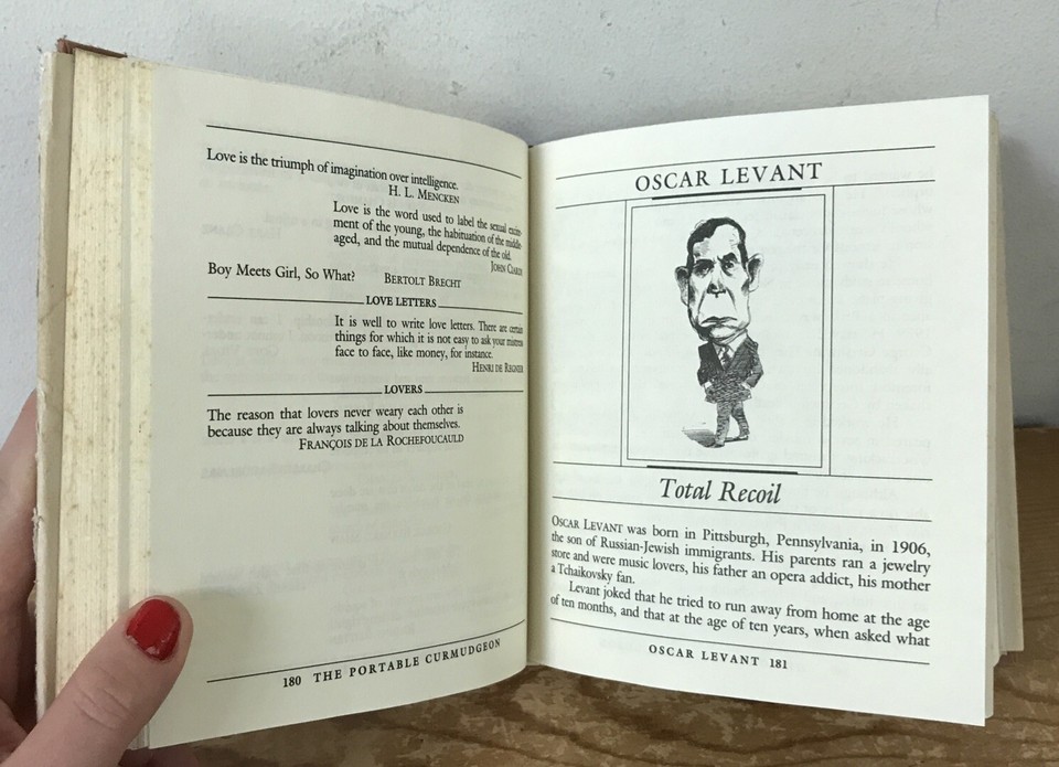 Vtg The Portable Curmudgeon Jon Winokur Quotation Interview Anecdote ...
