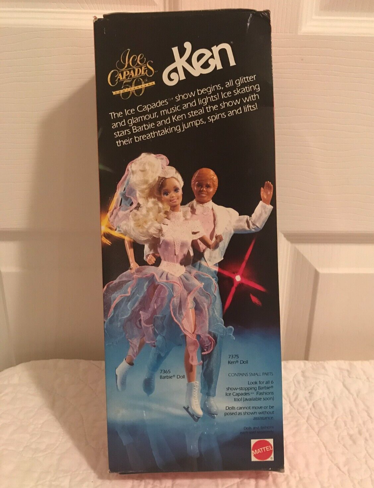 1989 Ice Capades Ken Barbie Doll - 50th Anniversary Skater - Mattel ...