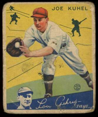 1934 Goudey #16 Joe Kuhel FR Senators 72679 | eBay
