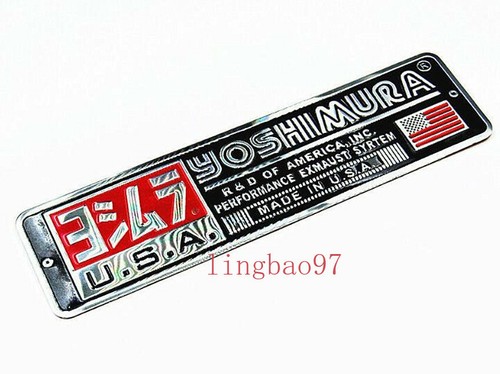 3D Motorcycle Yoshimura Sticker Emblem Decal Heat-resistant Exhaust ...