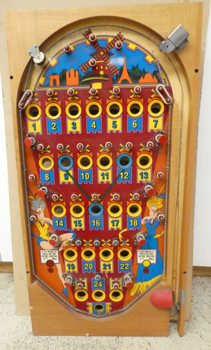 VINTAGE PINBALL MACHINE TABLE TOP ART WALL PLAQUE 3D RELIEF SCULPTURE ...