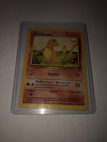 Charmander - 69/130 - Pokemon Base Set 2 Card WOTC NM | eBay