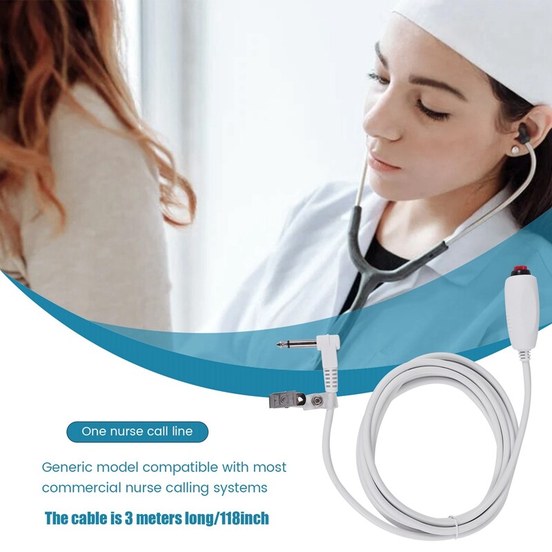 Nurse Call Cable 6.35mm Line Nurse Call Device Emergency Call Cable ...