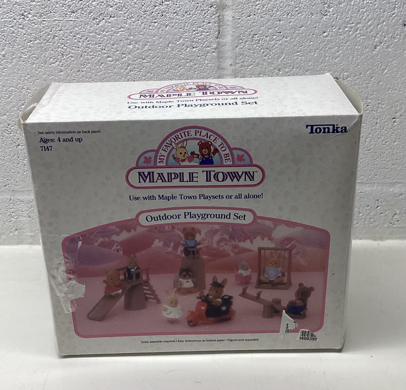 Vintage Tonka Maple Town Dollhouse Outdoor Playground Set with Scooter ...