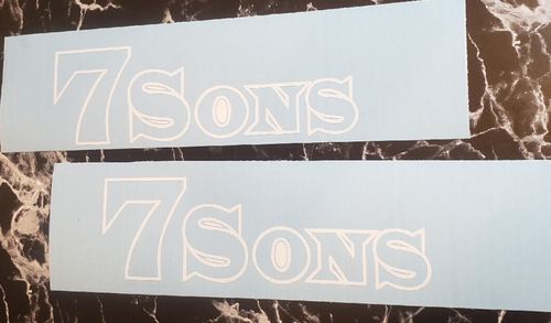 7 sons TRAILER DECALS Stickers 12" (2) Fast USA | eBay