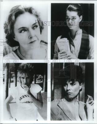 1983 Press Photo Lillian Gish; Brooke Shields; Adrienne Barbeau; and ...