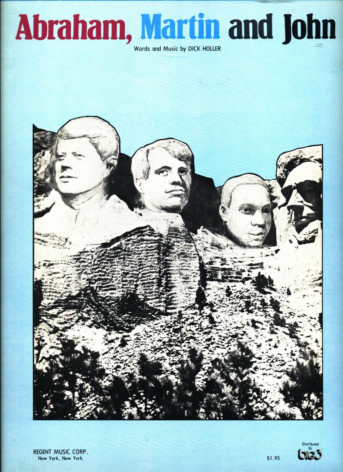 MABLEY ABRAHAM, MARTIN AND JOHN SHEET MUSIC-PIANO/V/GUITAR/CHORDS-1968 ...