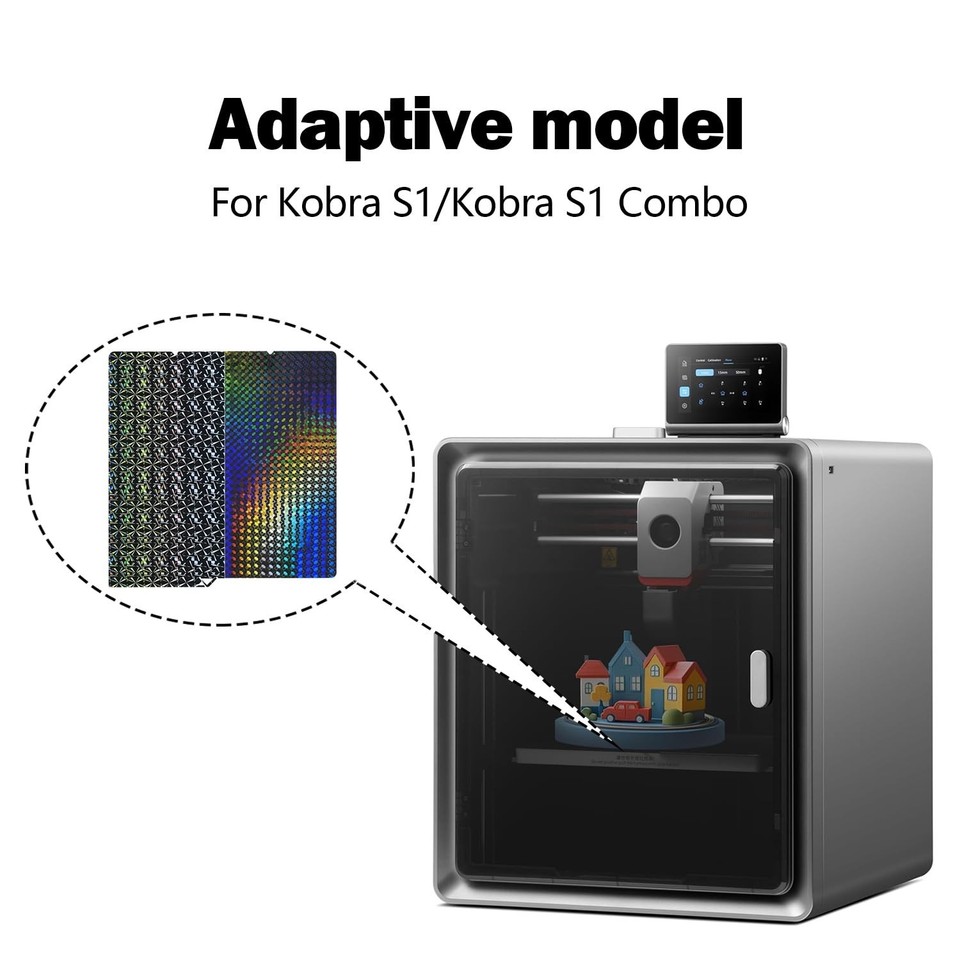 264x276MM Build Plate for Kobra S1 Combo Build Plate Build Sheet for ...