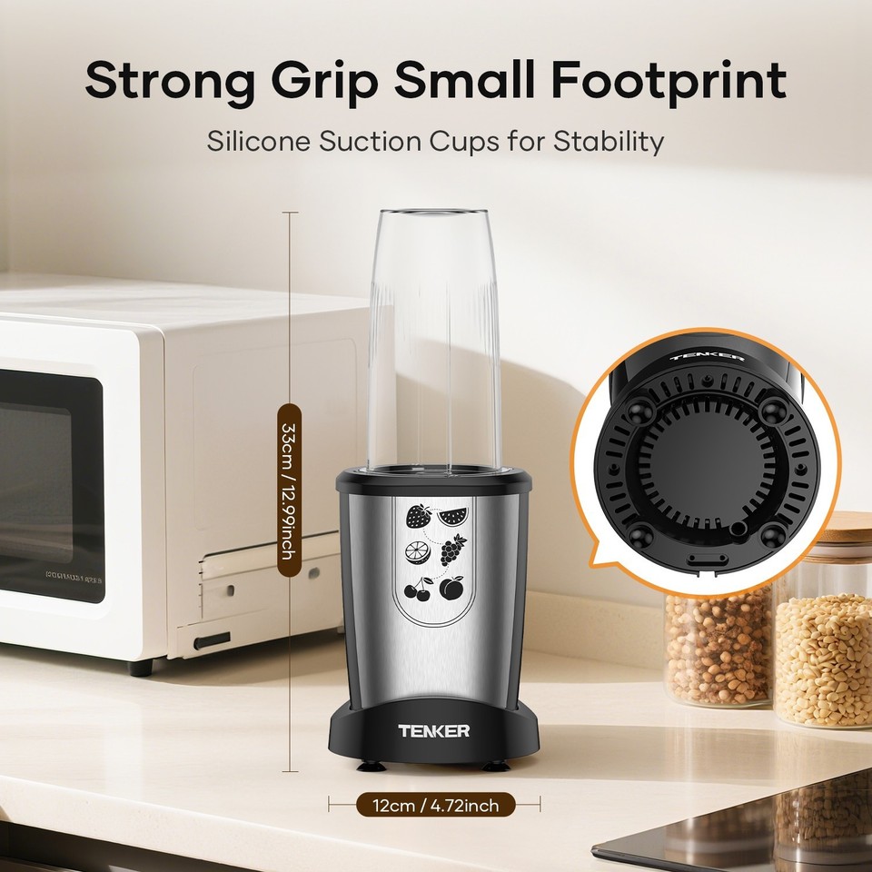 TENKER 1000W Fruit Veg Smoothies Blender Juice Citrus Countertop ...