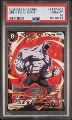 2025 DRAGON BALL SUPER CARD GAME #BT27-021 JIREN, FINAL FORM PSA 10 | eBay