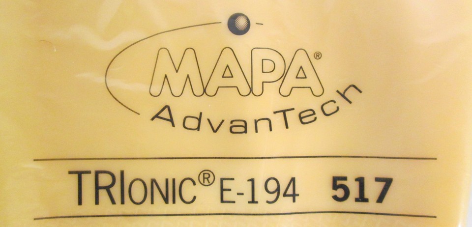 Mapa 517318 AdvanTech TRIonic E-194 517 Disposable Gloves Size 8 (Lot ...