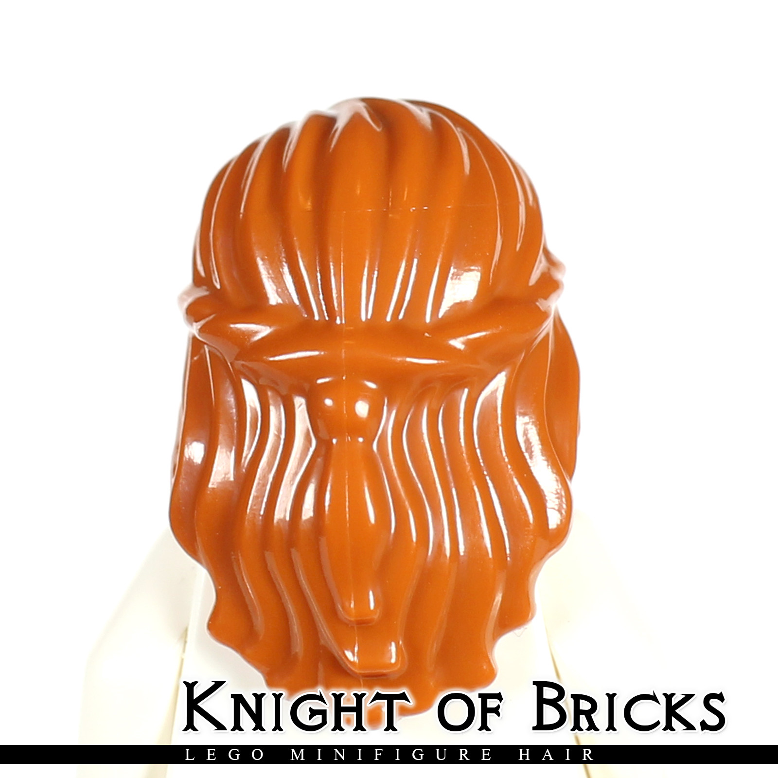 LEGO Minifigure Hair DARK ORANGE 59363 Female Girl Mid-Length Braid ...