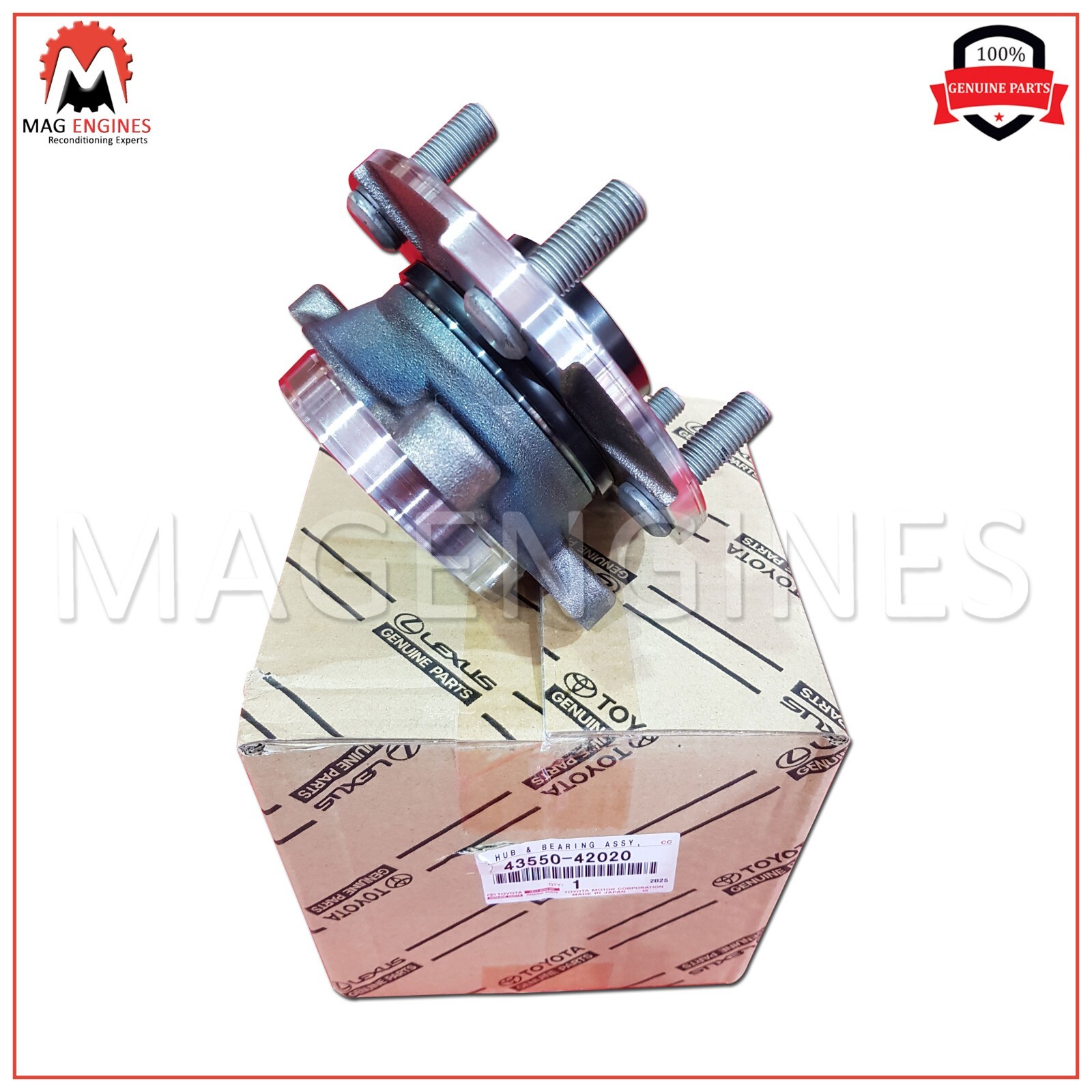 43550-42020 GENUINE OEM HUB SUB-ASSY, FRONT AXLE, RH/LH 4355042020 | eBay