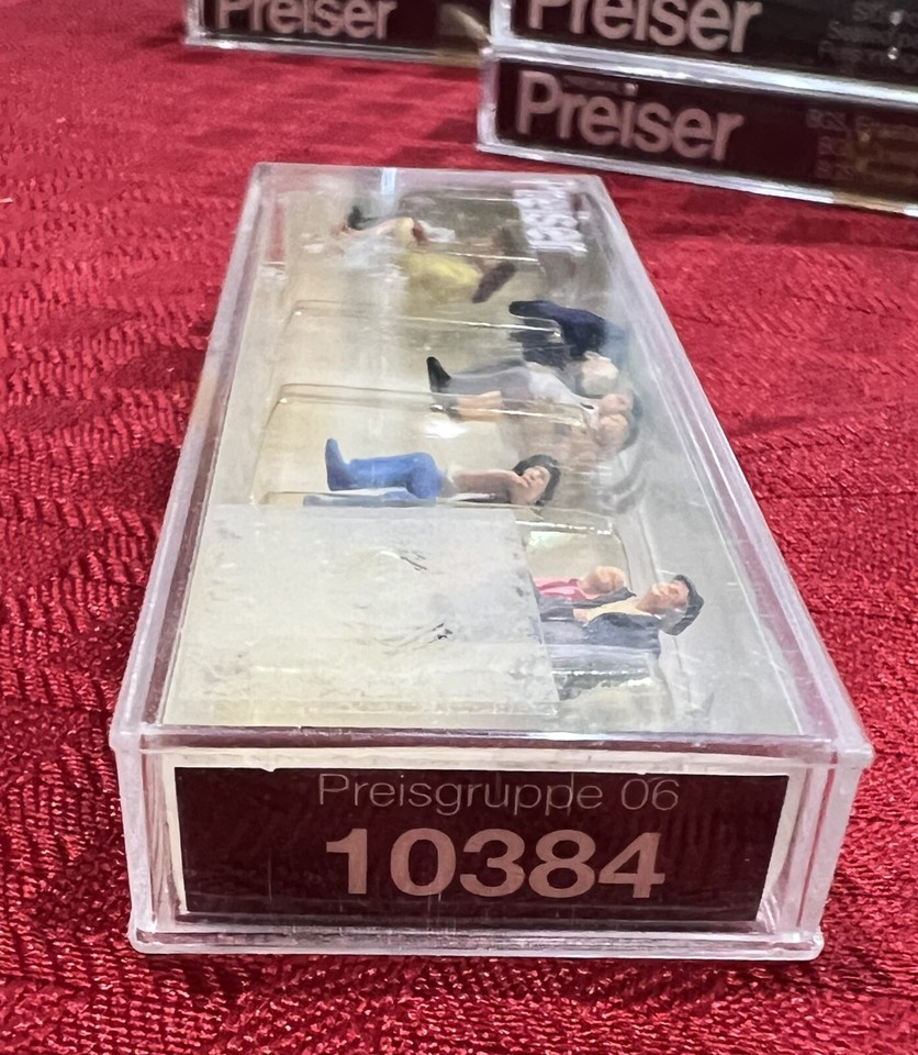 PREISER HO. Scale Figures 10384 Seated Passengers For Buses And Trains ...