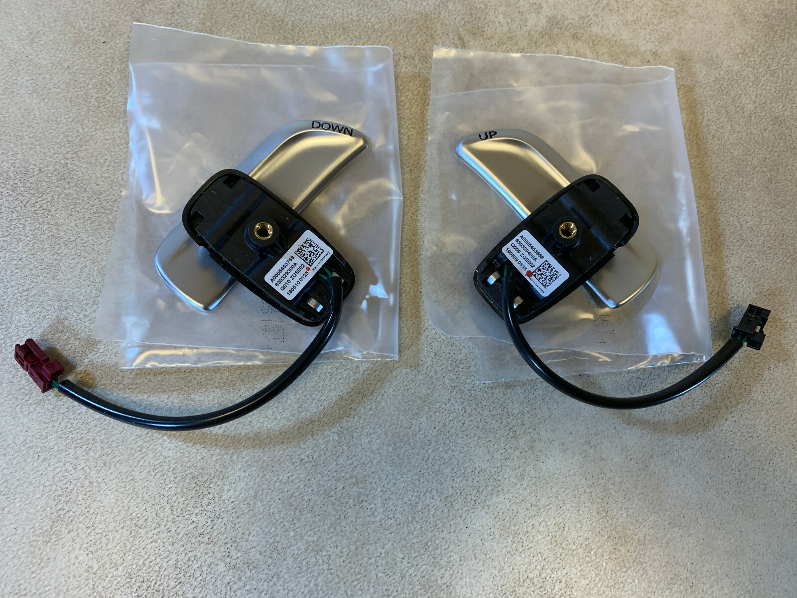 Mercedes AMG GENUINE Steering Wheel Shift Paddles Left & Right ...