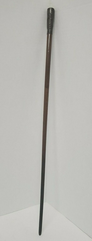 RARE COMMANDER BATON SWAGGER STICK STERLING TIP PHILIPPINES COLLECTIBLE ...