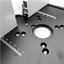 Aluminum Router Table Insert Plate W/ Miter Gauge Guide Bracket ...