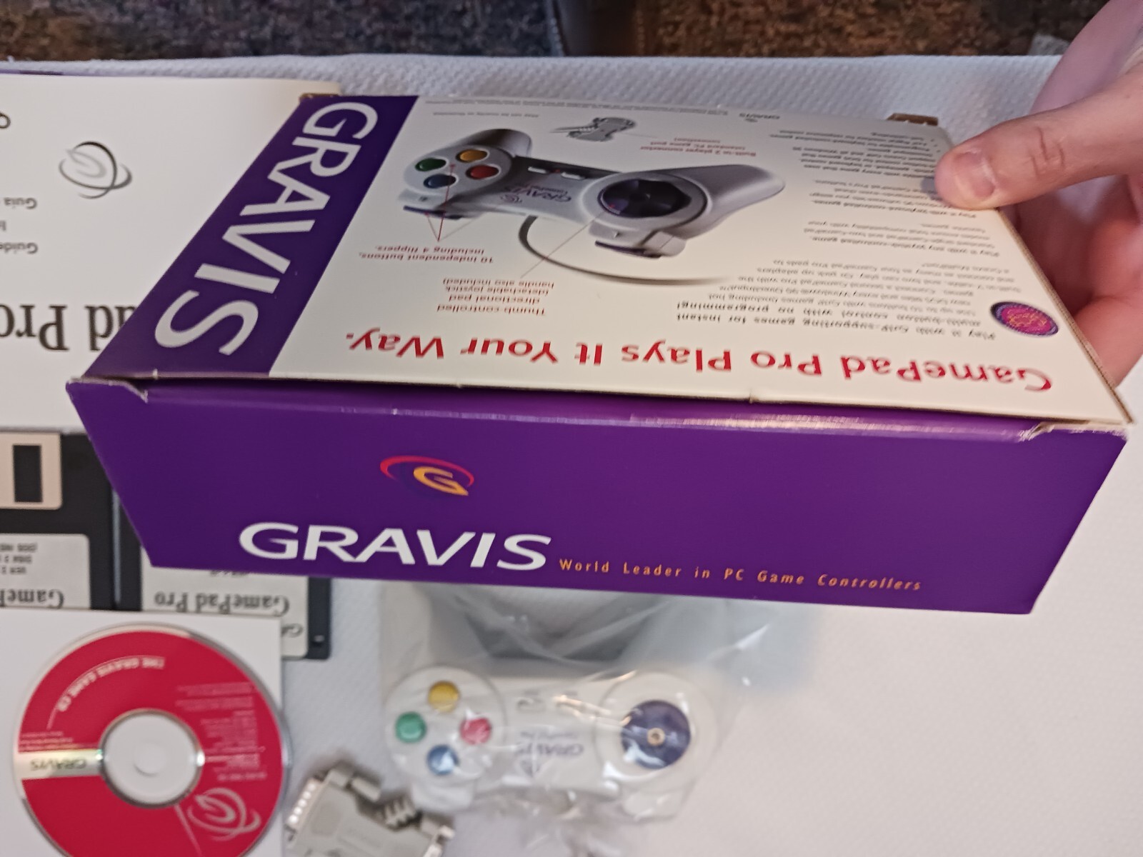 Gravis GamePad Pro PC Controller 1996 Windows 95 42021 New Open Box ...