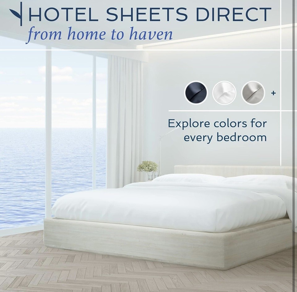 Hotel Sheets Direct 100% Viscose Derived from Bamboo Sheets Set Twin XL ...