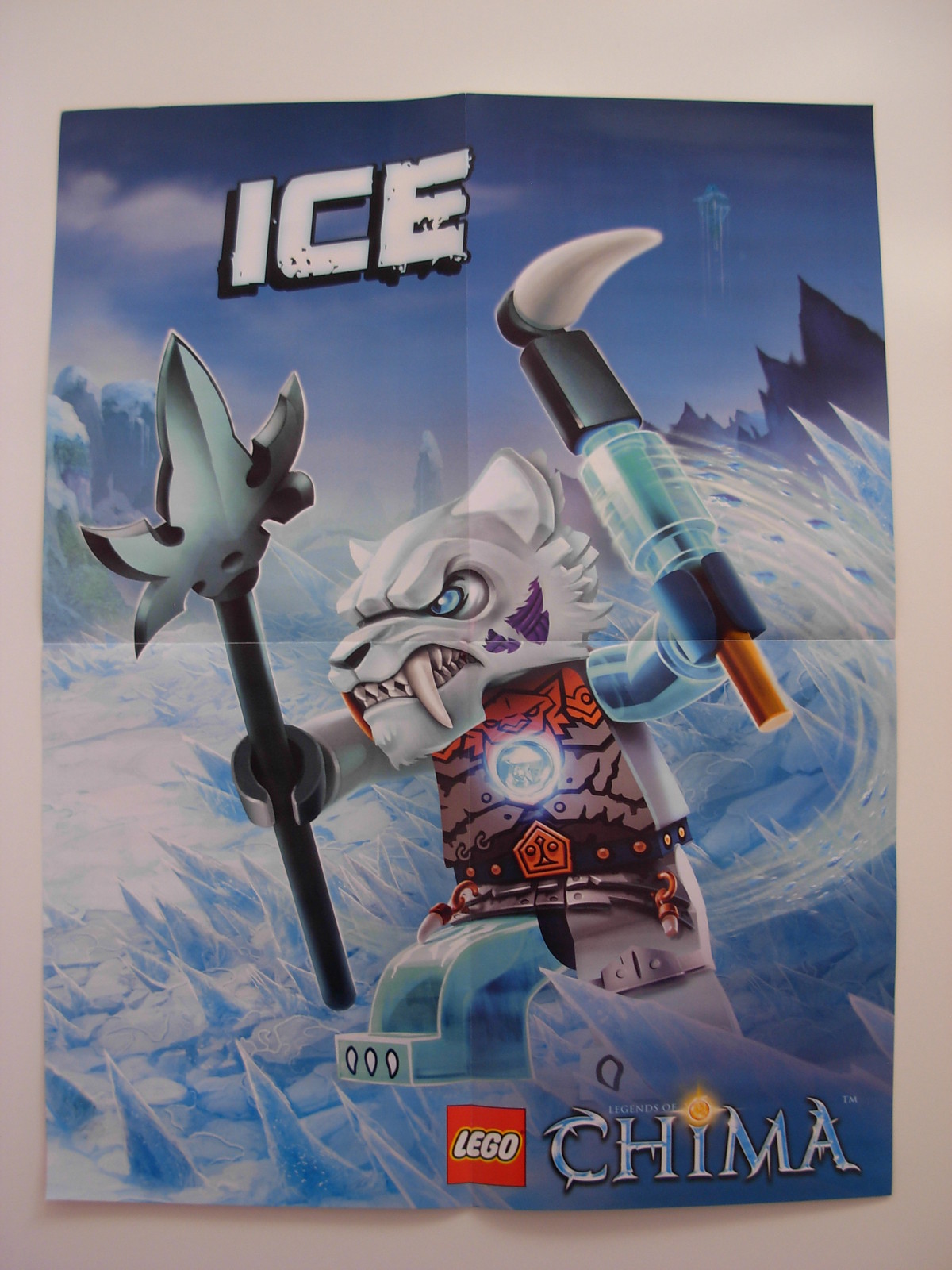 New LEGO CHIMA Posters Lot of 2 Poster FIRE & ICE | eBay