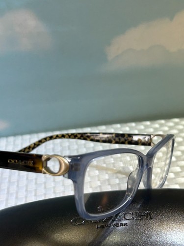 Coach Eyeglasses HC 6119 F 5521 Milky Blue Denim 53-16-140 mm ...