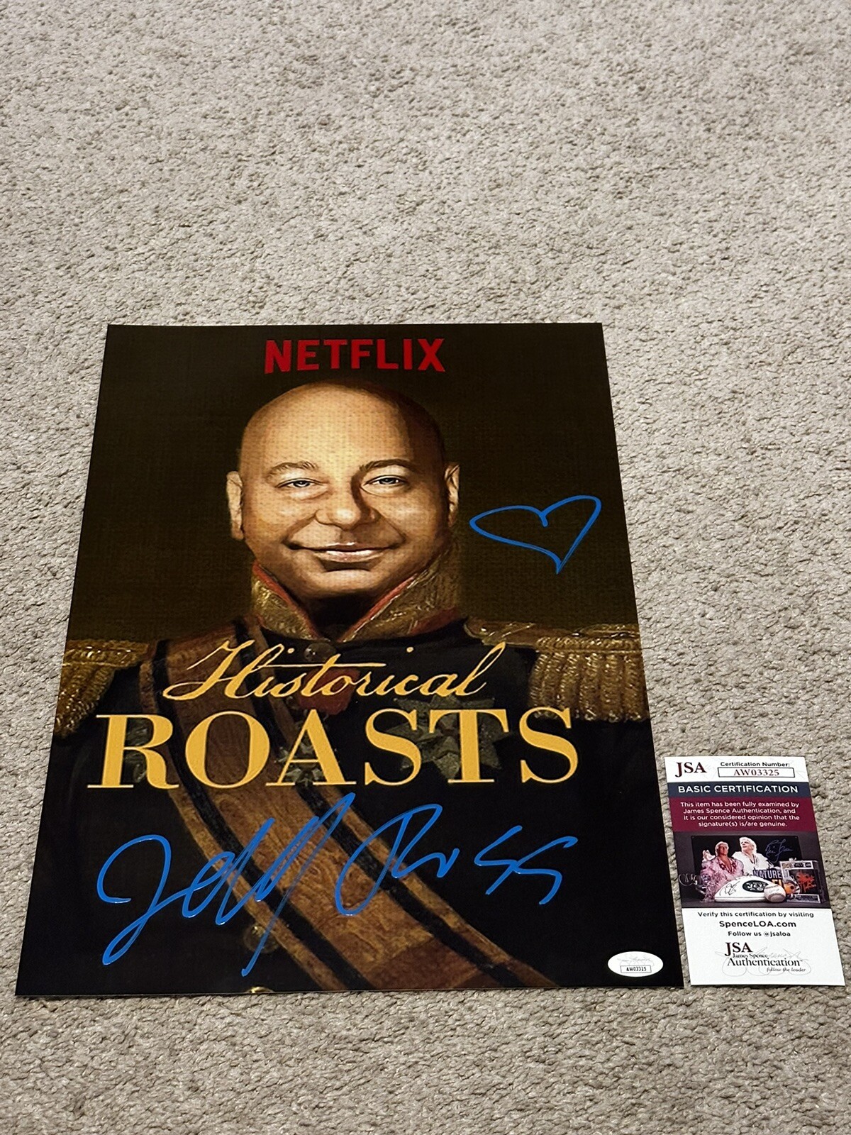 Jeff Ross Signed Autographed 12X18 Photo Historic Roasts Netflix JSA | eBay