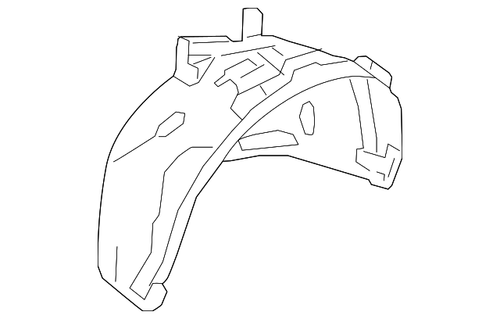 New Genuine Volvo XC60 Left Front Drivers Side Fender Wheel Arch Liner ...